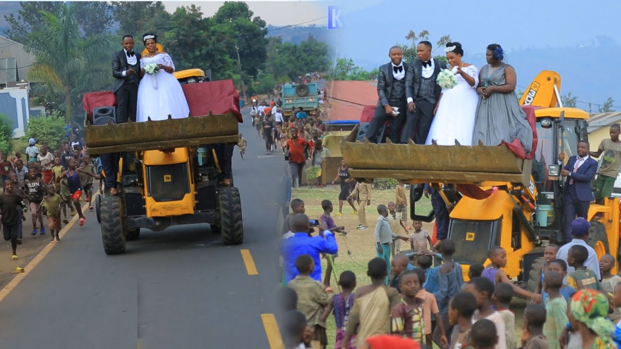 Kumupaka uhuza URWANDA na CONGO abageni bakoreye ubukwe mukirere ...