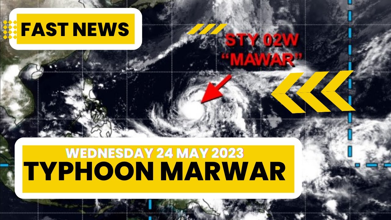 Typhoon Marwar approaches Guam - YouTube