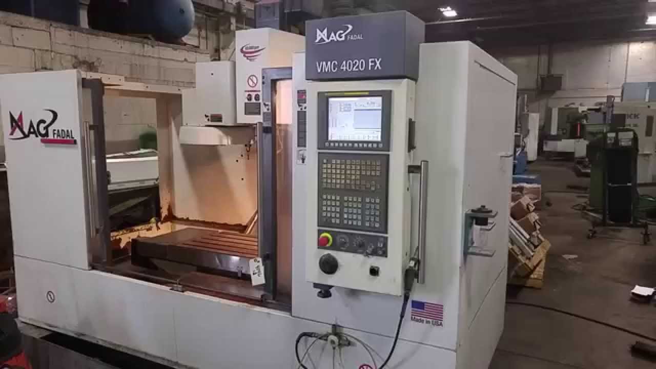 2008 MAG FADAL VMC-4020FX CNC MILL - YouTube