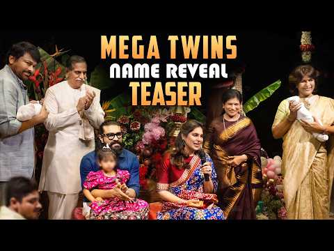 Mega Twins Name Revealing Teaser | Ram Charan, Upasana Konidela name their twins Shivram and Anveera