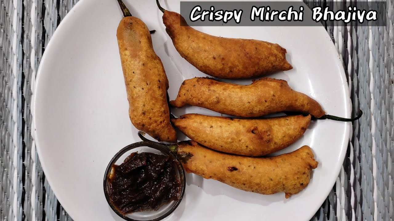 Crispy Mirchi Bhajiya With Tamarind Chutney Stuffing| Mirchi Pakoda ...
