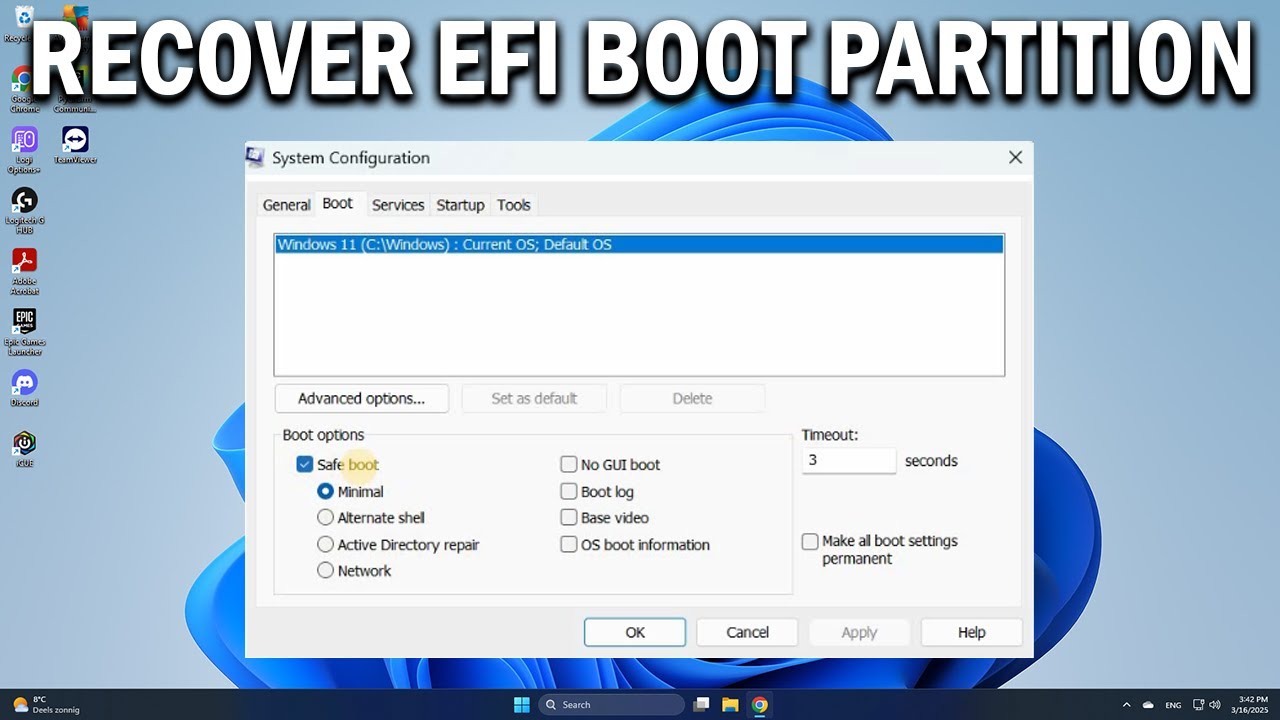 How To Restore & Recover Accidentally Deleted Windows EFI Boot ...