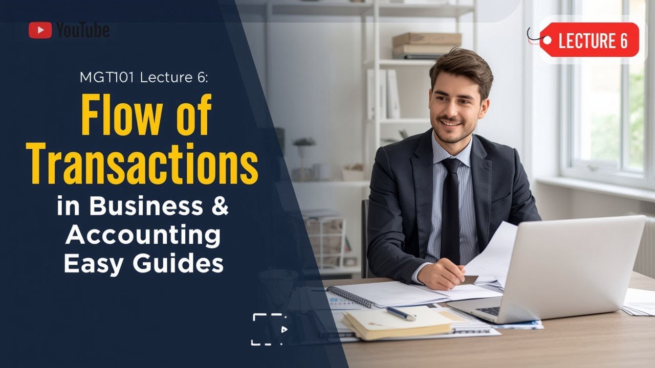 MGT101 | Lecture 6: How the Flow of Transactions Works in Business ...