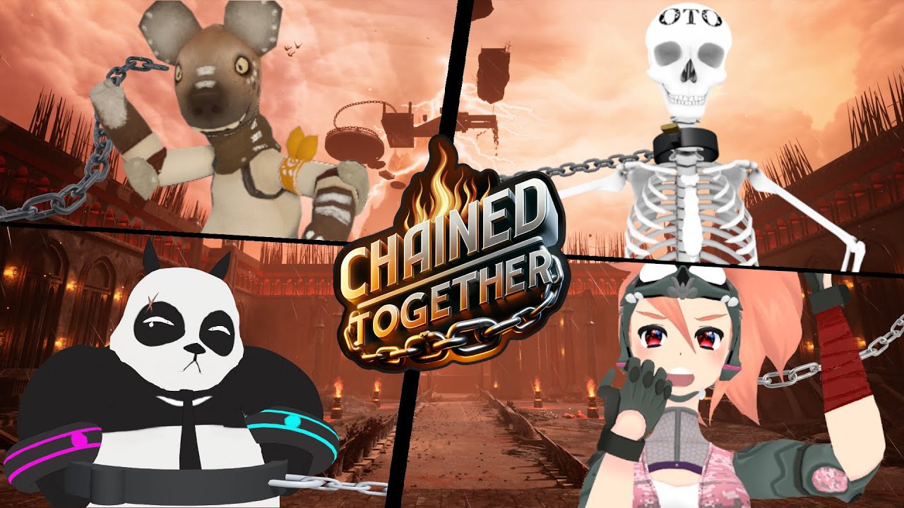 Chained Together 】 鎖で繋がれた4人で頂上を目指せっ！IN VR【 UEVR 】 - YouTube