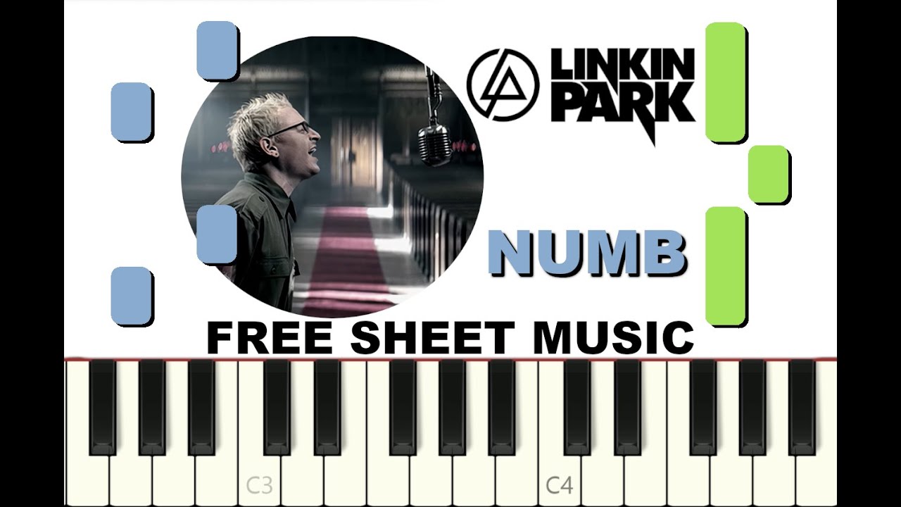 NUMB by LINKIN PARK, 2003, Piano Tutorial with free Sheet Music (pdf ...