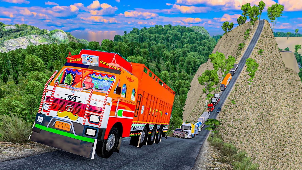 Download Dangerous Roads Map mod + TATA Truck Mod - ETS2 1.54 and 1.55 ...