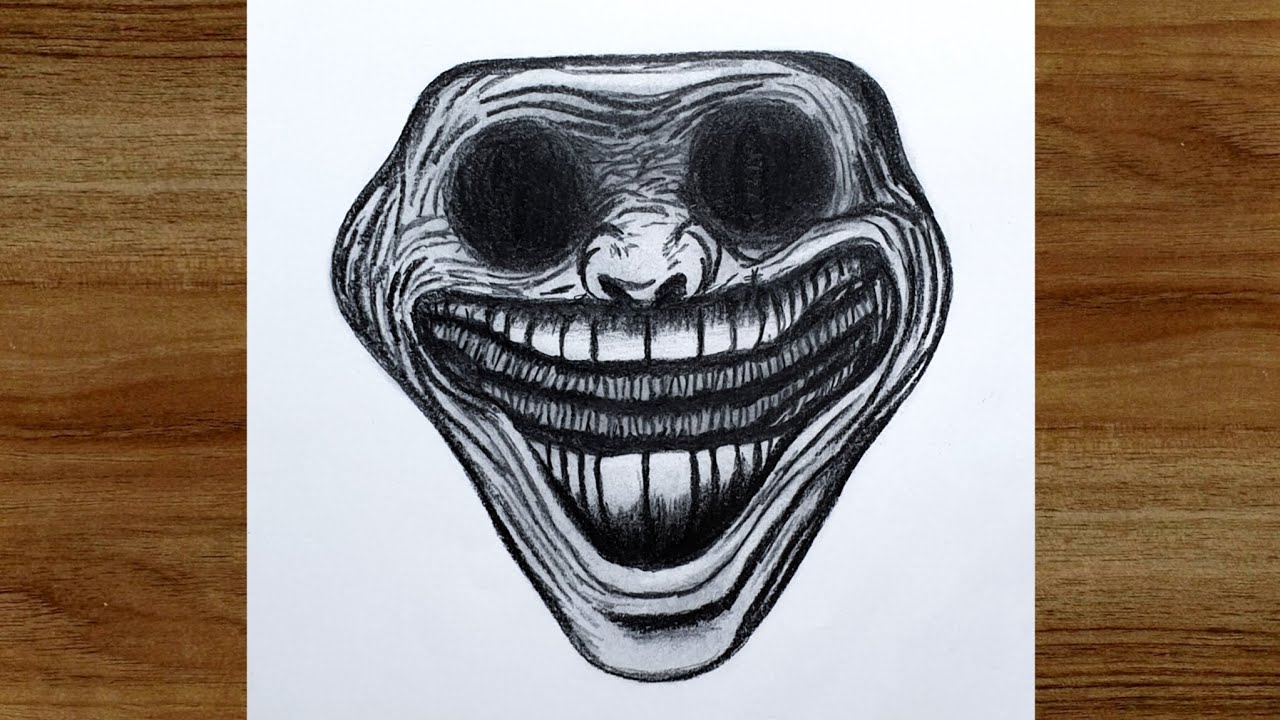 easy way to draw a troll | how to draw a troll step by step | drawing ...
