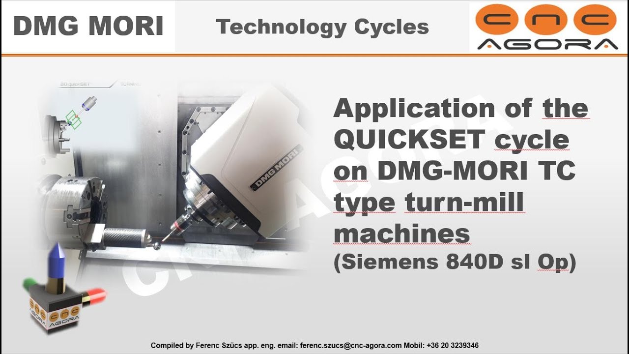 Quickset on TC type TurnMill machines - YouTube