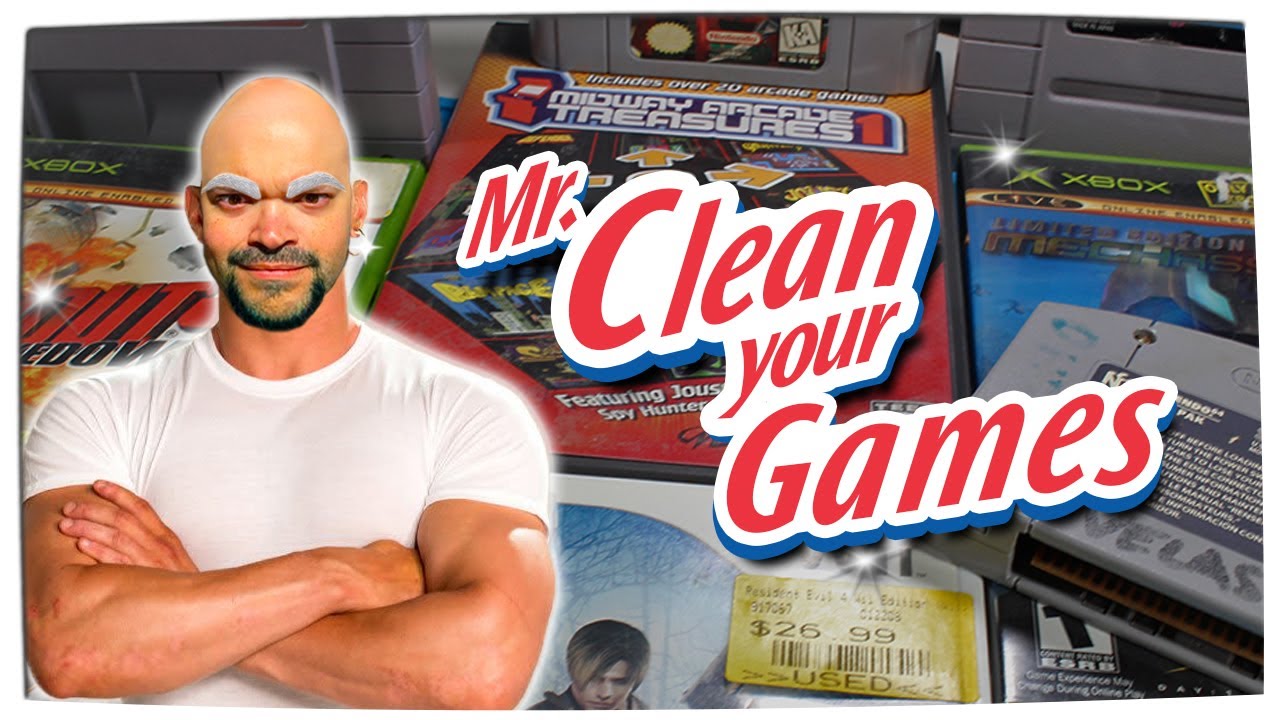 How to Clean your Games (Marker, Stickers, Residue, Pins) - YouTube