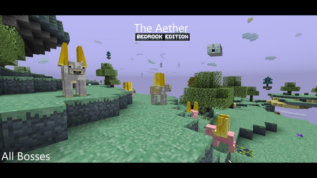 The Aether Bedrock Edition - All Bosses - YouTube