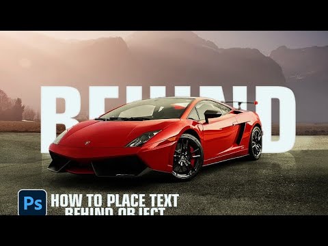 HOW TO PLACE A TEXT BEHIND OBJECT - YouTube