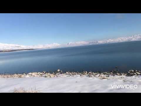 Kış mevsiminde Van gölünün güzelliği