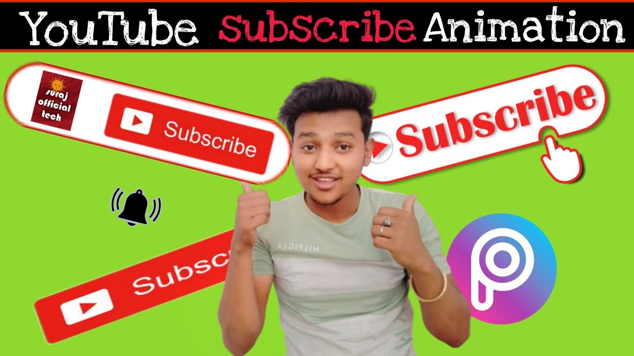 How To Make Subscribe Botten Animation For YouTube (Android & iOS ...