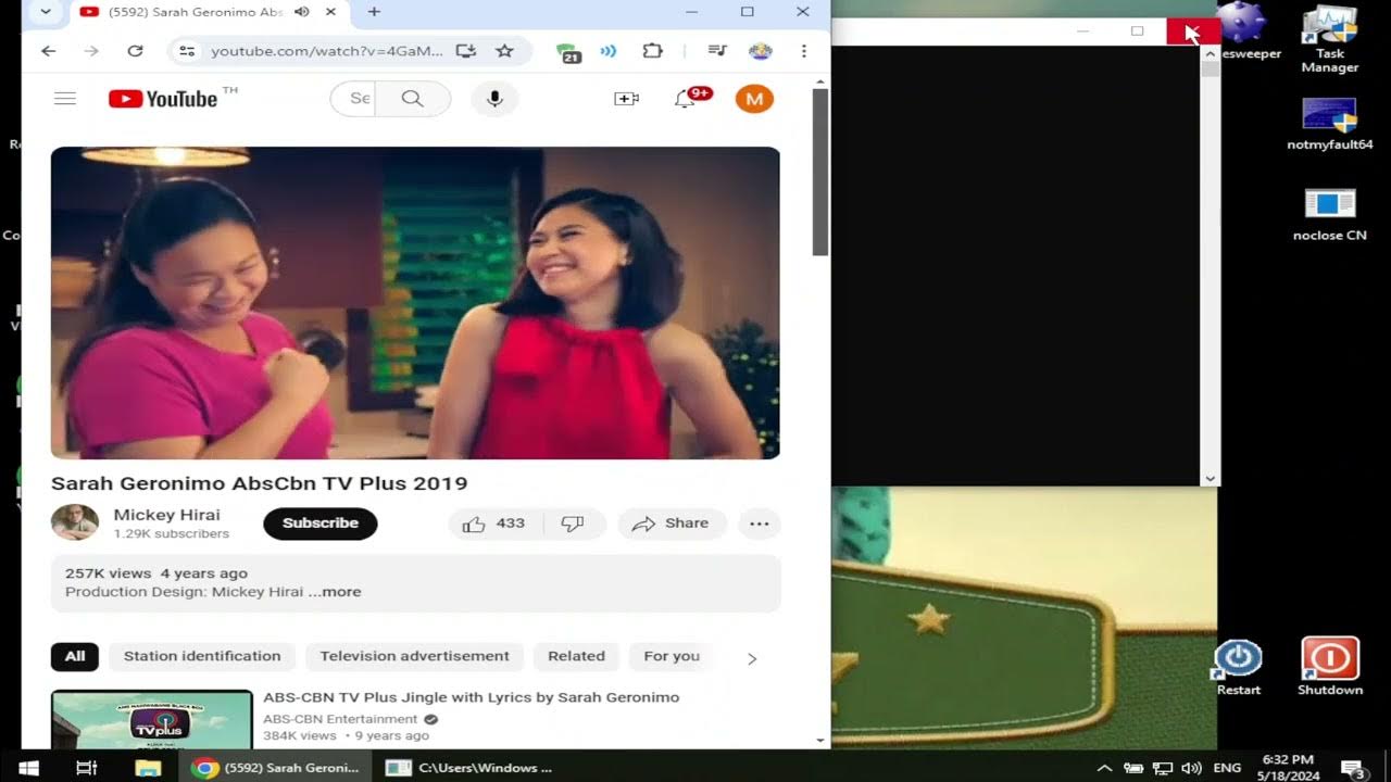 ABS-CBN TV PLUS Christmas Jingle Version Has BSOD VM (Windows 10) - YouTube
