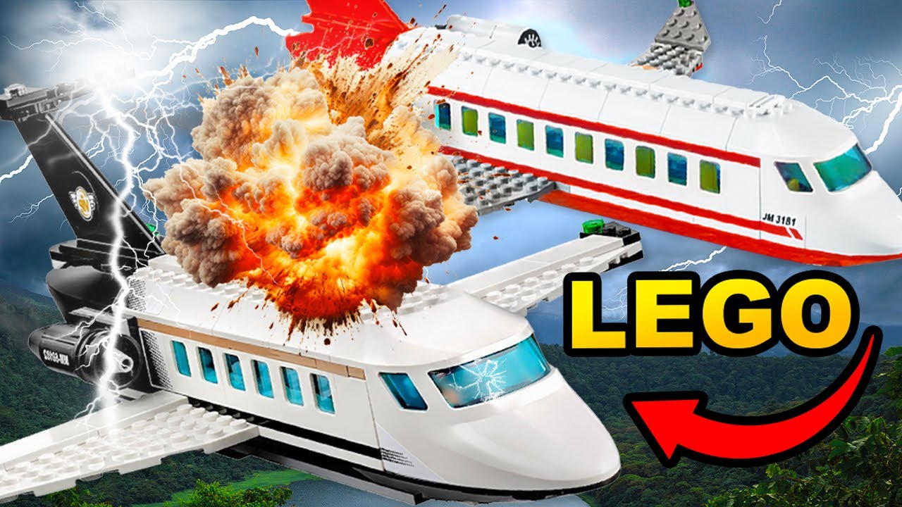 Lego Airplane Crashes 🛫💥 Plane Crash - YouTube