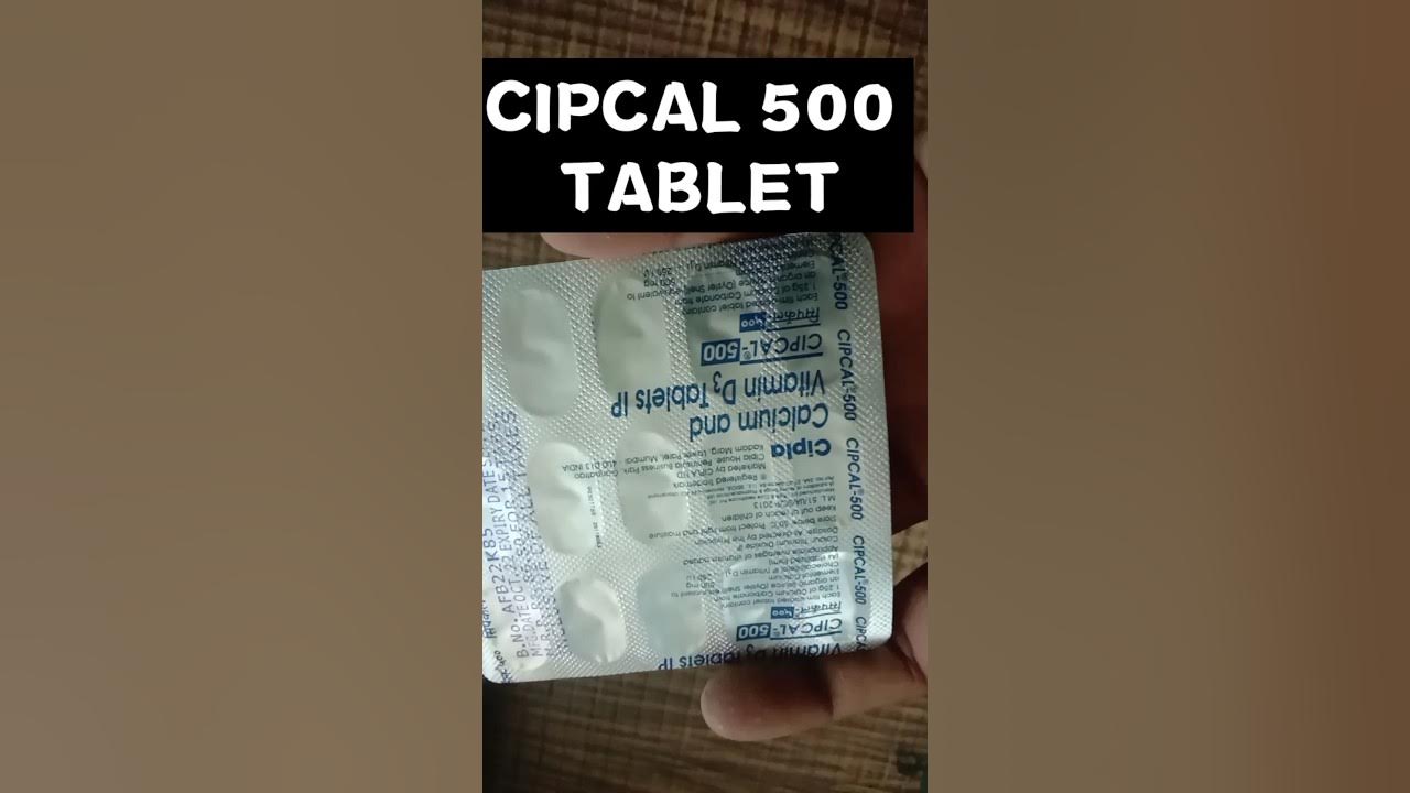 हड्डी मजबूत करने का दवा 💪 cipcal 500 tablet uses #viral #medicine # ...