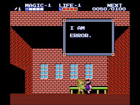 Zelda II The Adventure of Link - I AM ERROR. - YouTube
