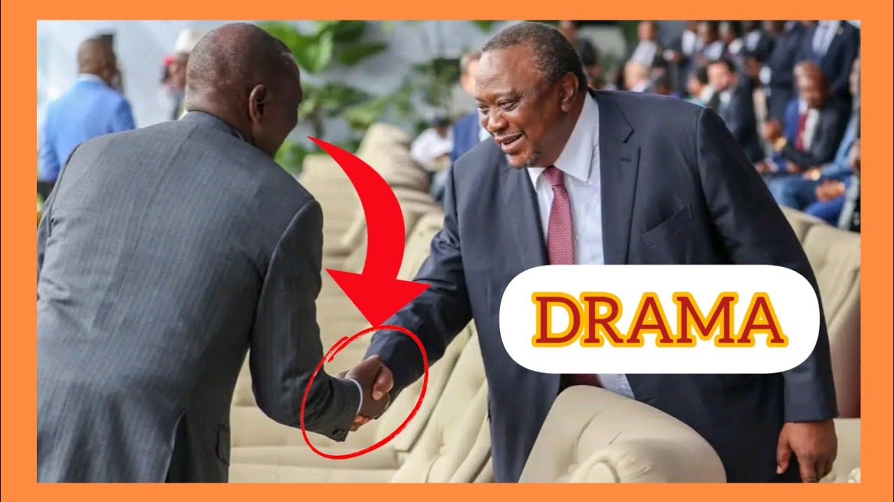 PANICKED Ruto RUSHING to SHAKE Uhuru's Hand FOOTAGE In Congo EXPOSED ...