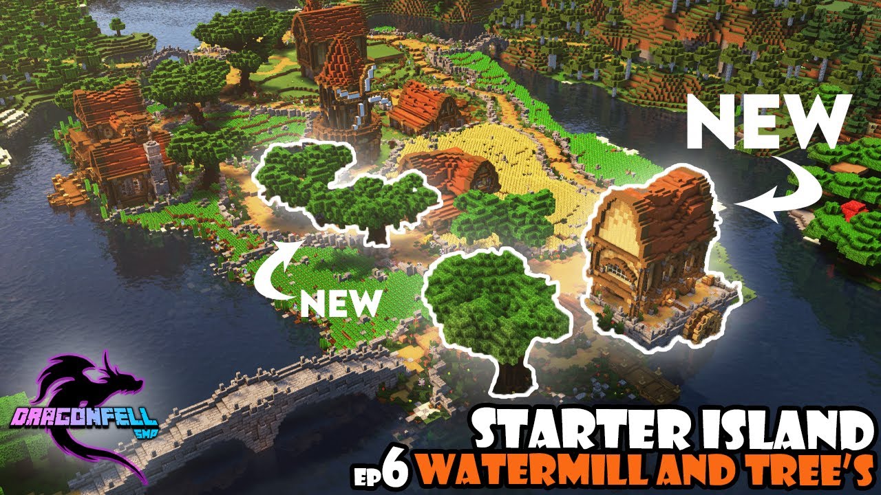 Episode #6 - Dragonfell SMP Building MORE Custom Trees and a New ...