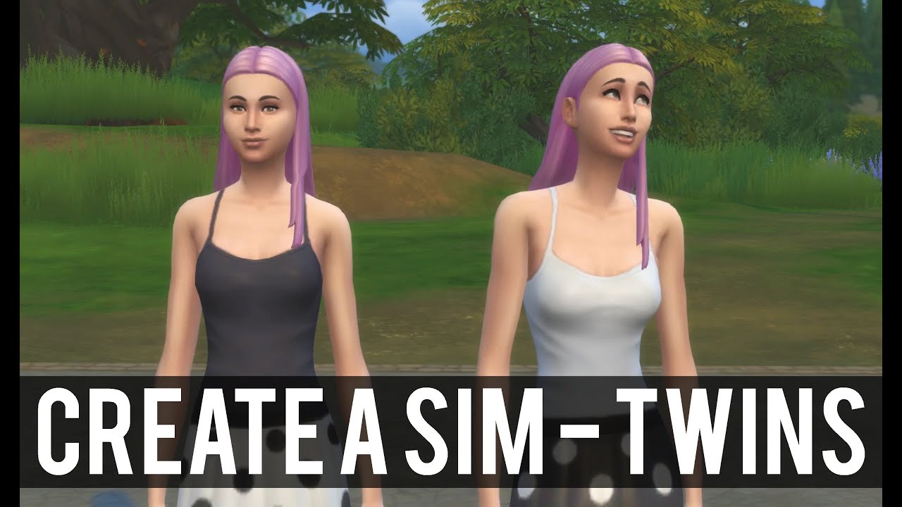 Sims 4 Twins CAS - YouTube