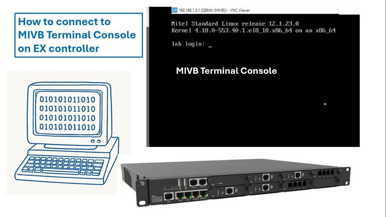How to connect to MIVB Terminal Console on EX controller | Mitel ...