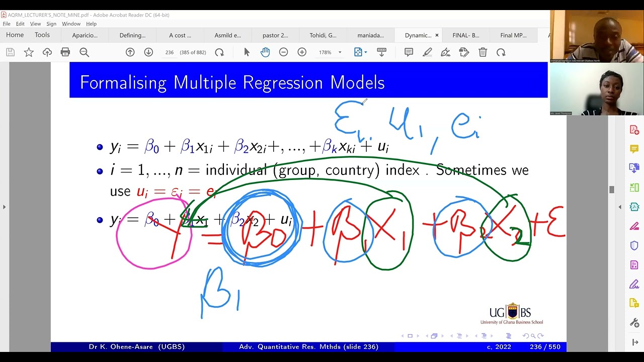 PhD 5 Basic Regression, model, formulation, properties - YouTube