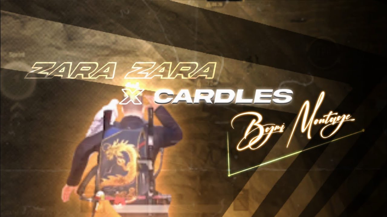 Zara Zara X Cardles ⚡ I BGMI MONTAGE I Unban soon ONEPLUS , 9r,9,7,7t ...