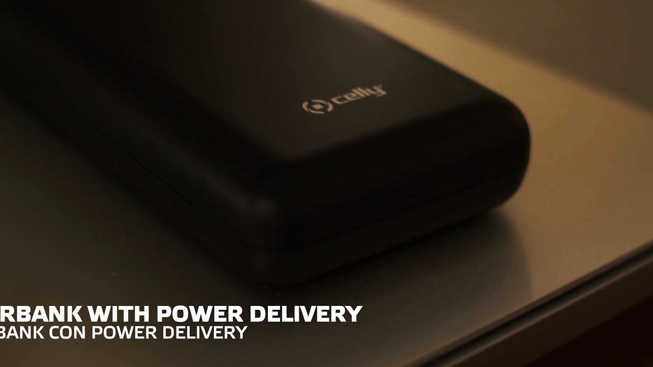 Celly - POWER BANK POWER DELIVERY 45W 15000 [PRO POWER] - YouTube