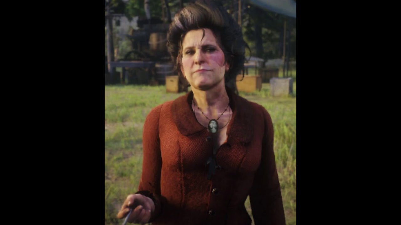 Ms.Grimshaw cleans you off when you return to camp RDR2 (Asmr) - YouTube