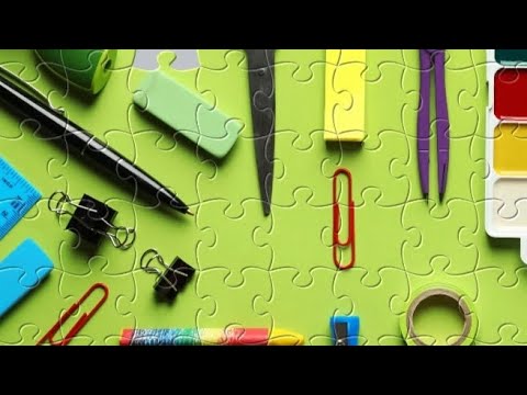 Scissors, Ruler,Tape, Clip and Others 64 Piece Jigsaw Puzzle HD ...