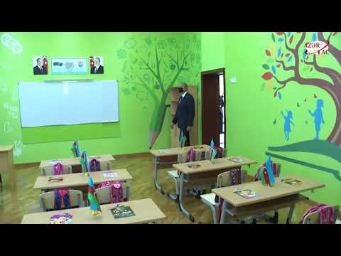 Prezident İlham Əliyev Sabunçu rayonunda 71 saylı tam orta məktəbdə yaradılan şəraitlə tanış olub