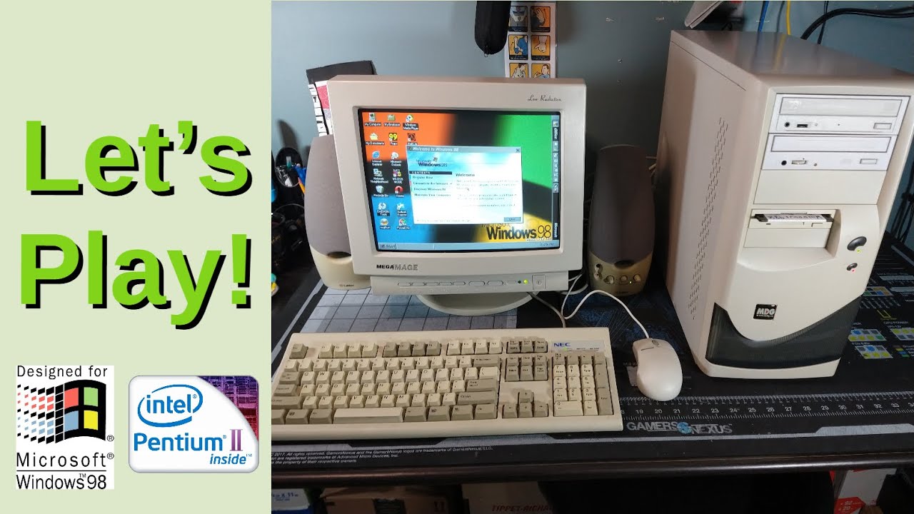 Pentium II Windows 98 PC - Part 3: Let's Play! - YouTube