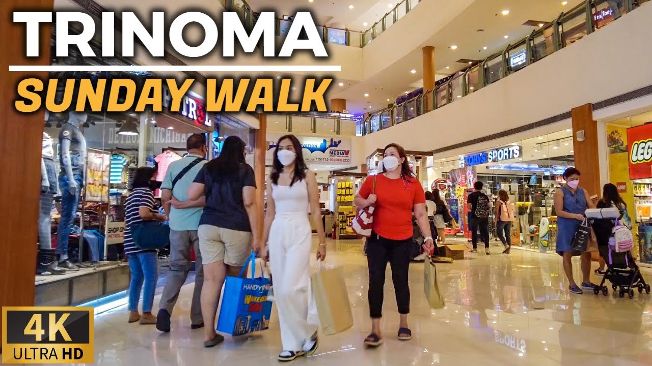 TRINOMA Sunday Afternoon Walking Tour [4K] Philippines - May 2022 - YouTube
