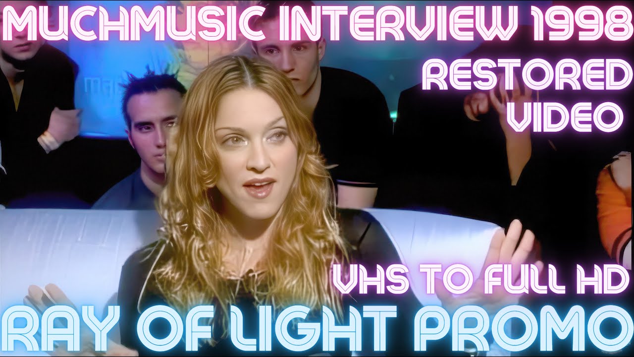 Madonna - Ray Of Light - MuchMusic Canada Interview 1998 Restored VHS ...