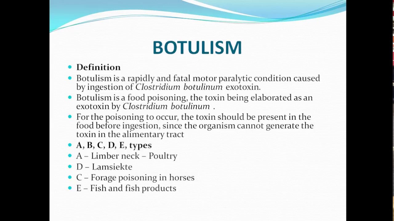 Botulism ppt - YouTube