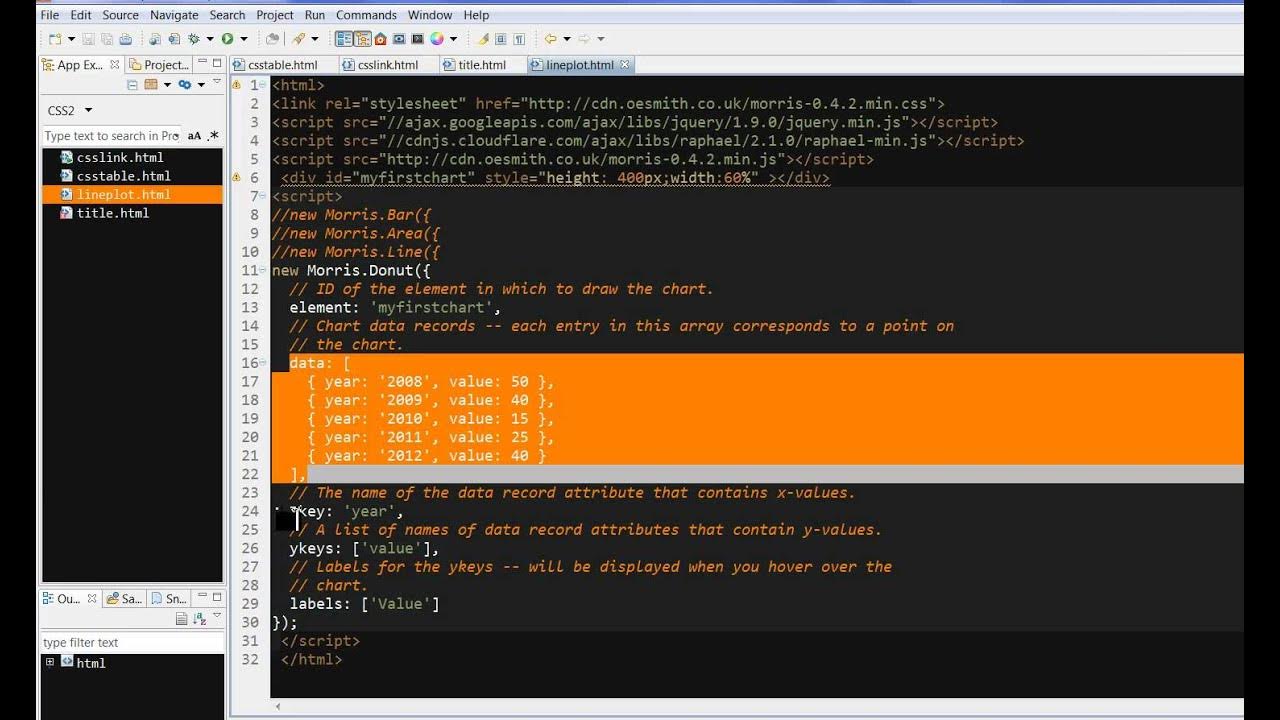 morris.js - Plot nice charts using jQuery - YouTube