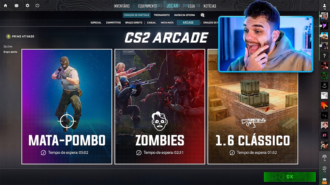 VAZOU TUDO! Conheça o NOVO CS2: ARCADE com MODOS EXCLUSIVOS de jogo ...