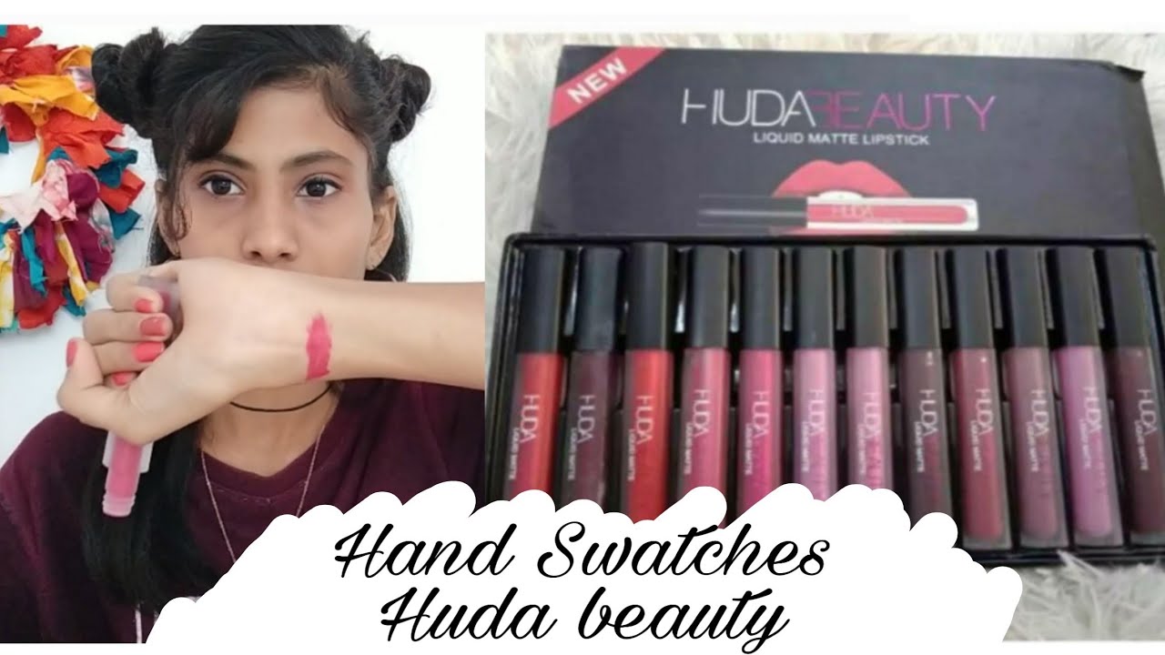 HUDA BEAUTY HAND SWATCHES AND REVIEW | - YouTube
