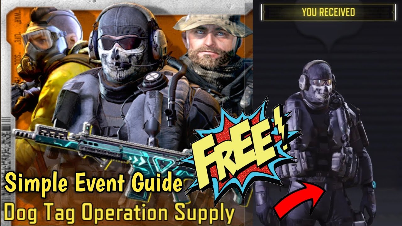 CODM DOG TAG OPERATION EVENT HOW TO GET FREE GHOST- STEALTH/PRICE/SOAP ...