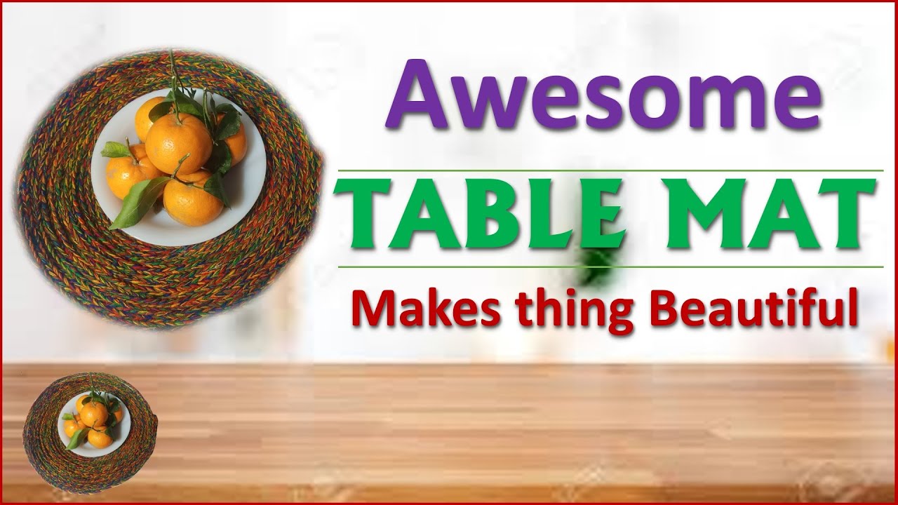 Handmade Table Mate | Dining Table Decoration | DIY Table Mat | Jute ...