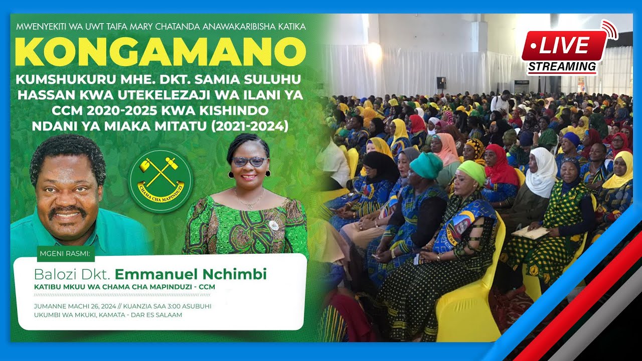 🔴#LIVE: KONGAMANO la KUMSHUKURU RAIS SAMIA KWA UTEKELEZAJI WA ILANI YA ...
