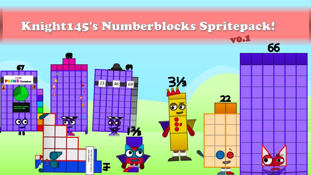 The preview of Knight145's Numberblocks Spritepack v0.1.1! (Link is in ...