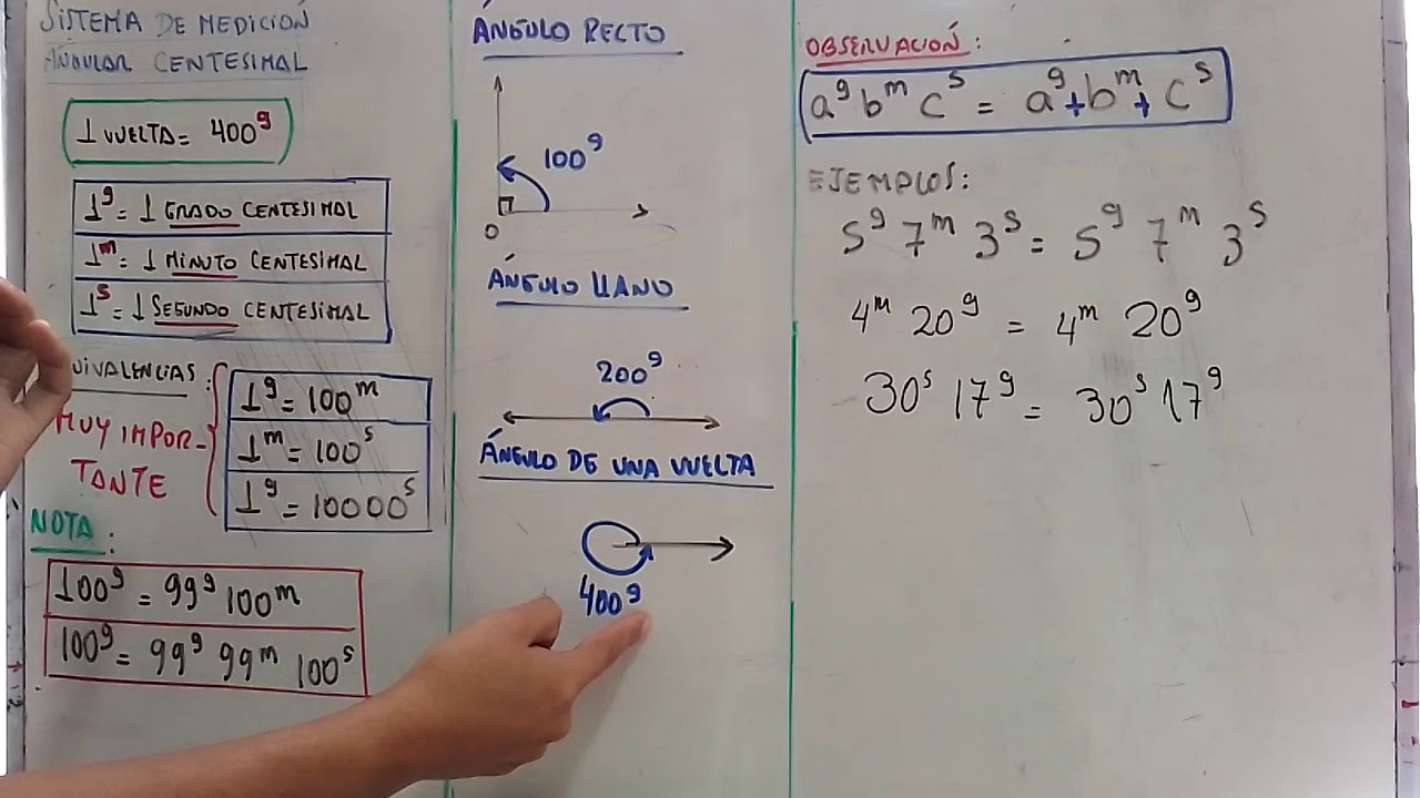 Teoría Sistema centesimal-trigonometría(semana1) - YouTube