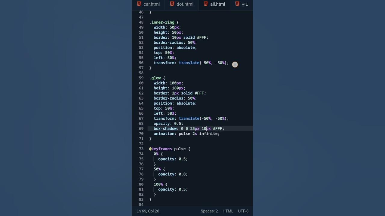 Arc Reactor Using Html And Css Programming War Foryou Coding Programminglife