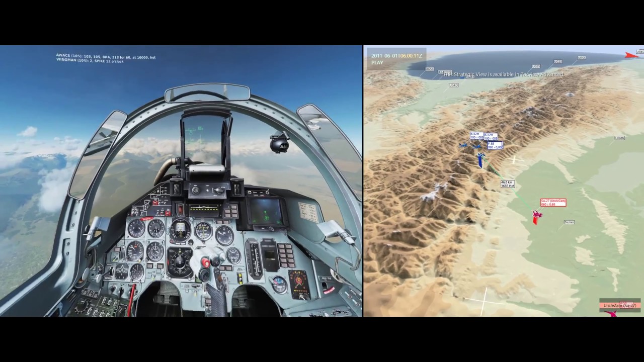 Su-27 Intercept - Dodging AIM-120B - YouTube