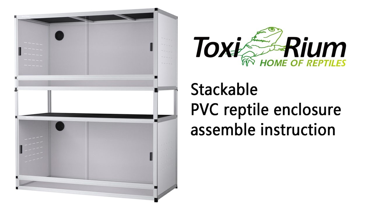 How to assemble 4x2x2FT stackable PVC reptile enclosure-white ...