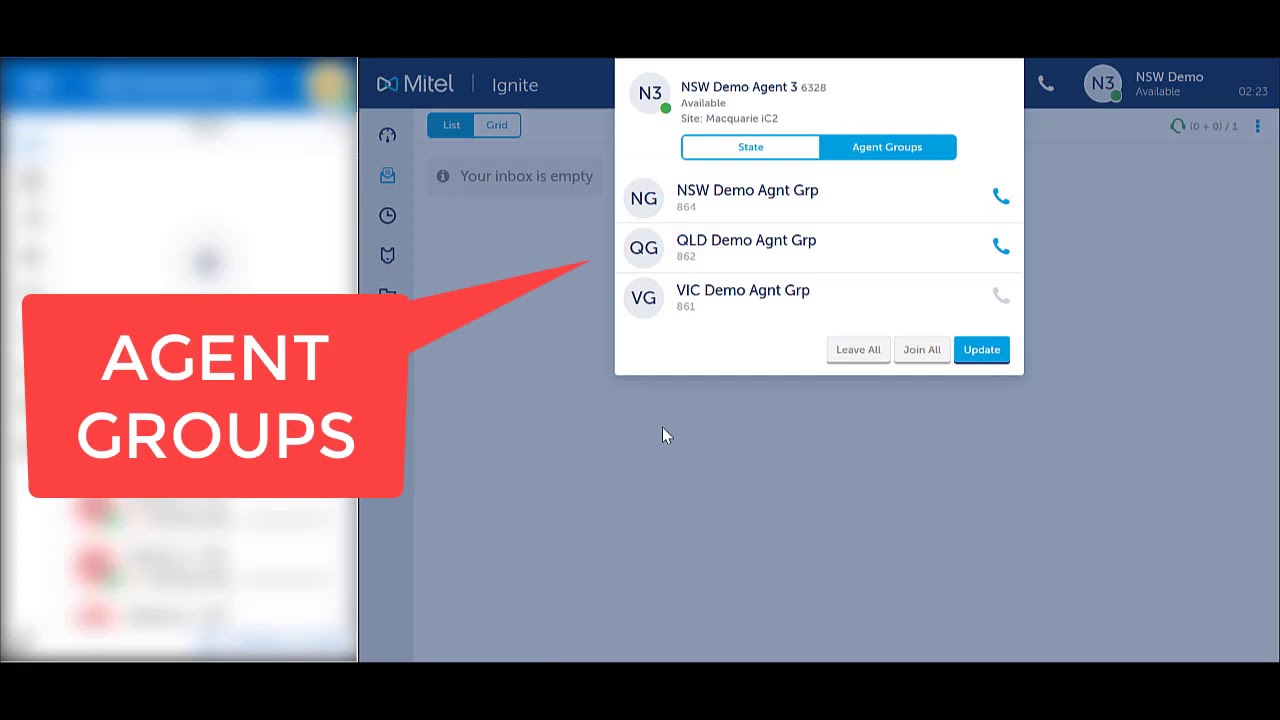 MiCollab NextGen & Ignite - Agent Group Presence - YouTube