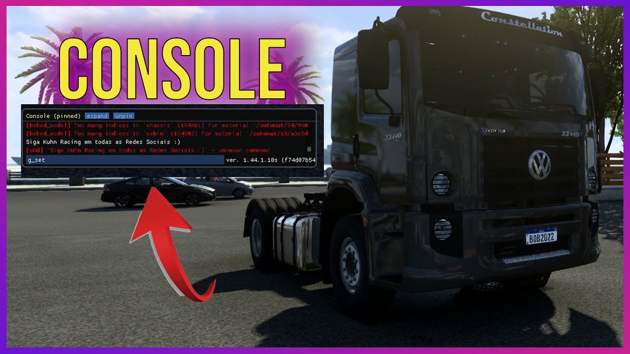 COMO HABILITAR O CONSOLE E PERSONALIZAR SEU EURO TRUCK SIMULATOR 2 ...
