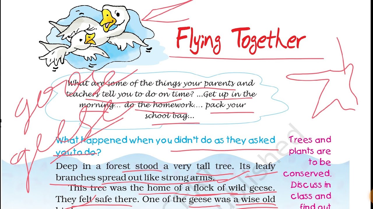 Flying Together Chapter 2 Unit 2 English Class 5 ncert #marigold - YouTube