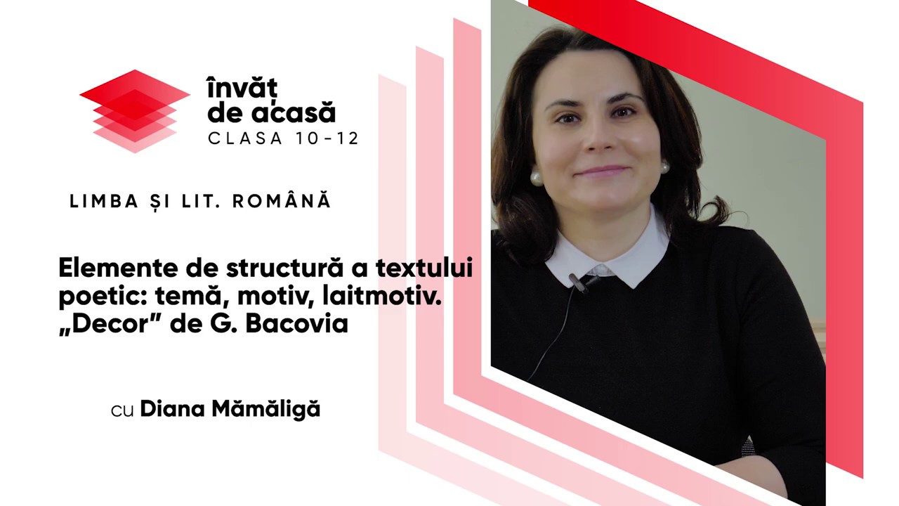 Limba și literatura română, cl.X; ”Elemente de structura a textului ...